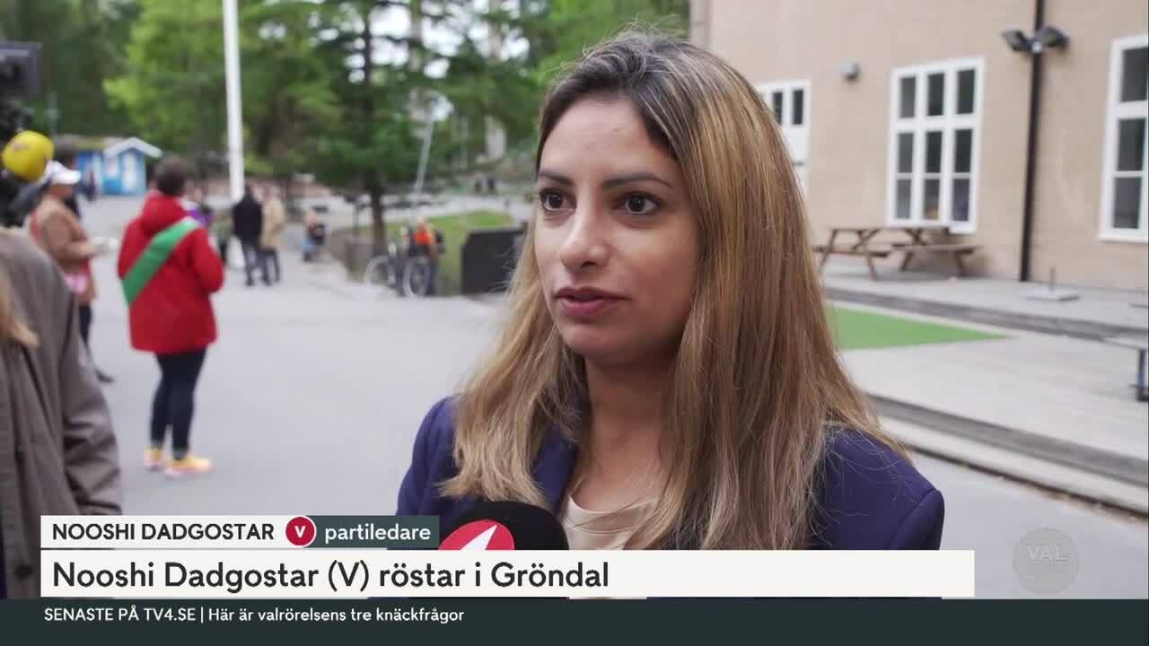 Nooshi Dadgostar har röstat: "Blev lite stressad"