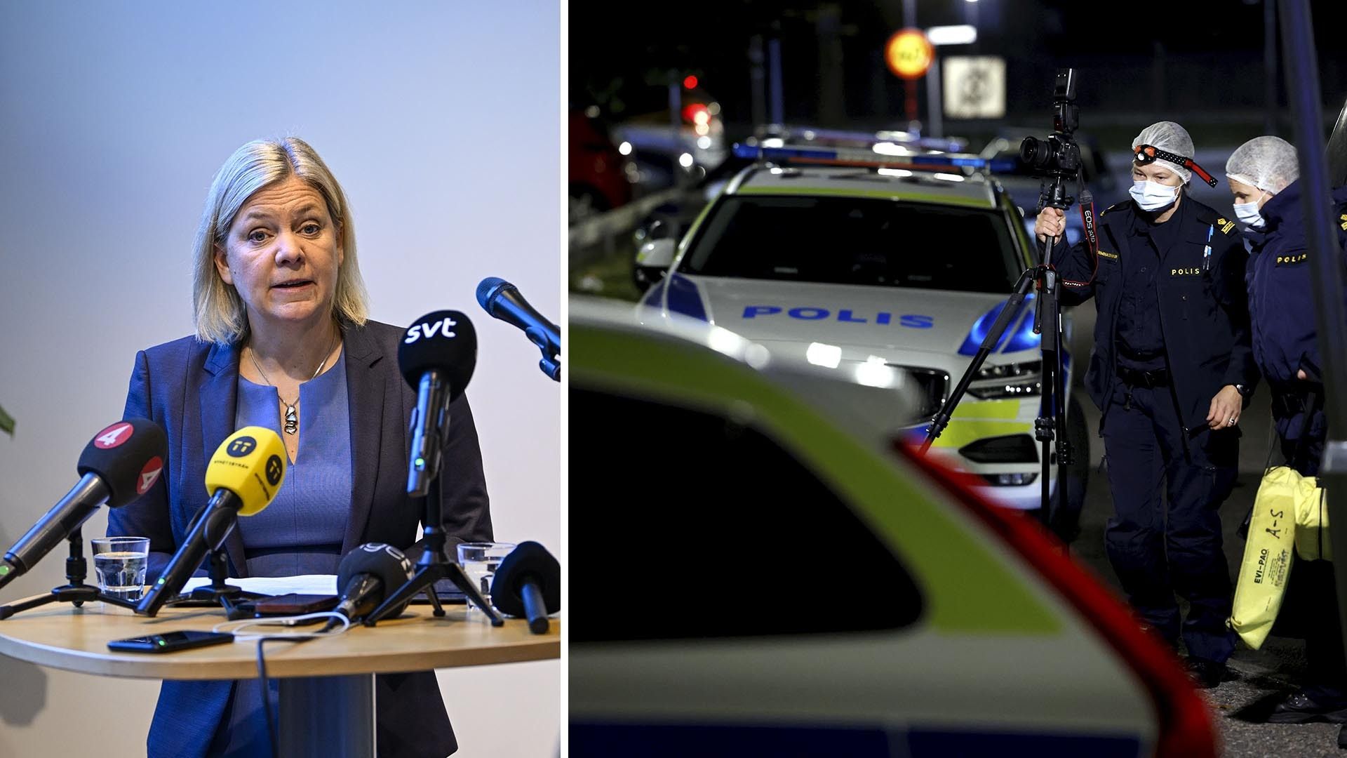 Magdalena Andersson på plats i Södertälje