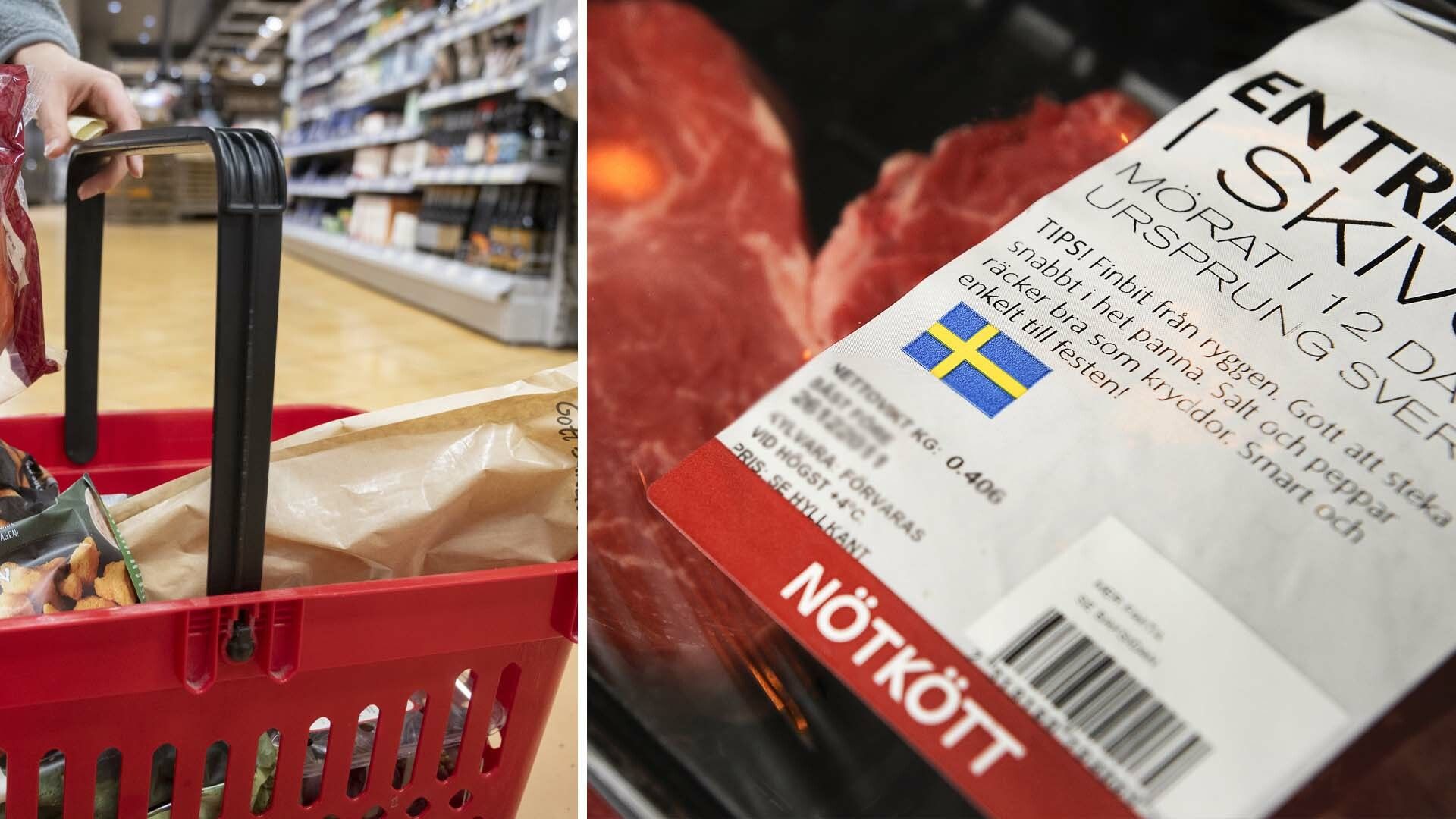 Matstölderna ökar när priset på varor blivit dyrare