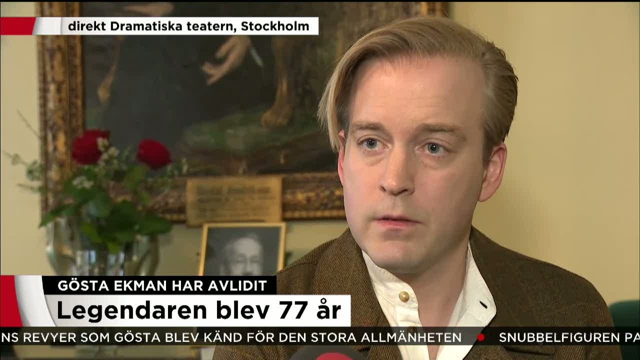 Andreas T Olsson om vännen Gösta Ekman: ”Han var en kärle...