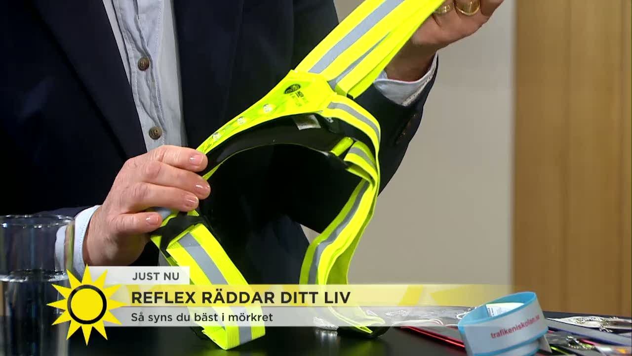 Här bör du placera reflexen för att bäst skydda ditt barn