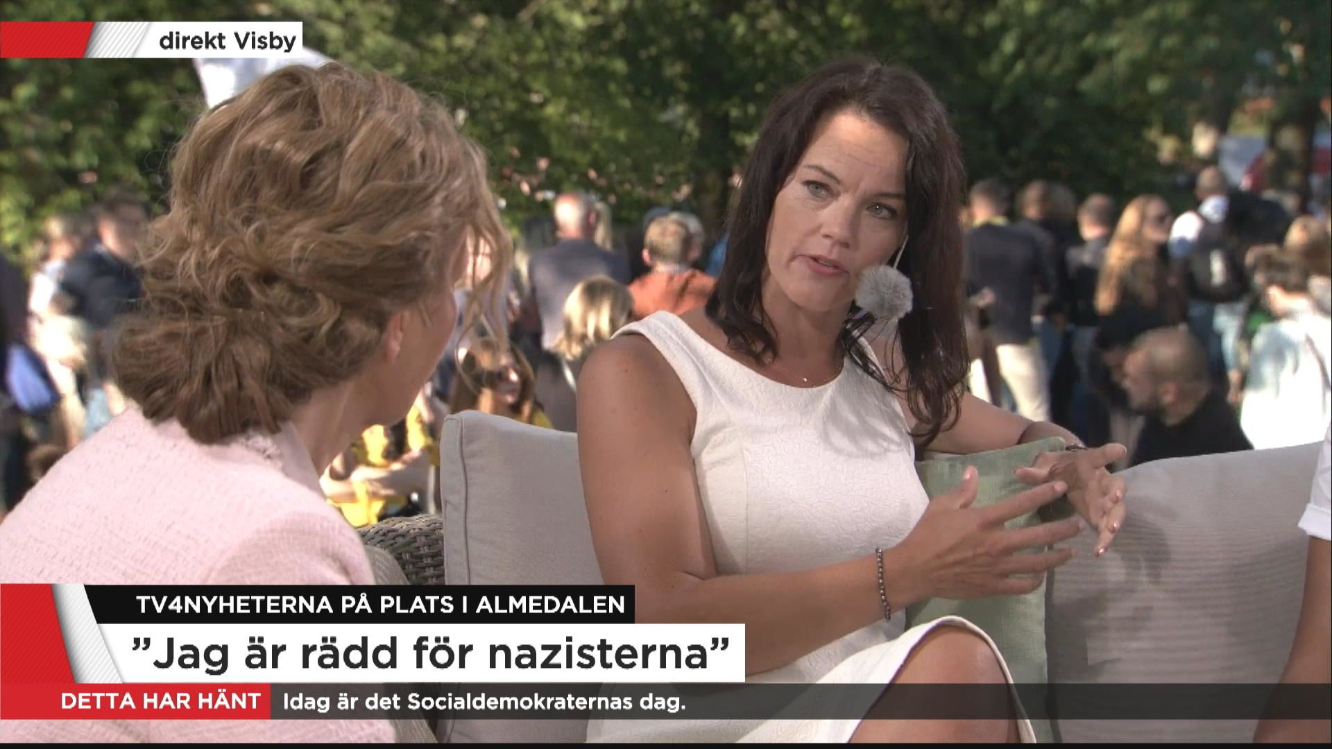 Veronica Palm: ”Löfven är som bäst när han är ute och möt...