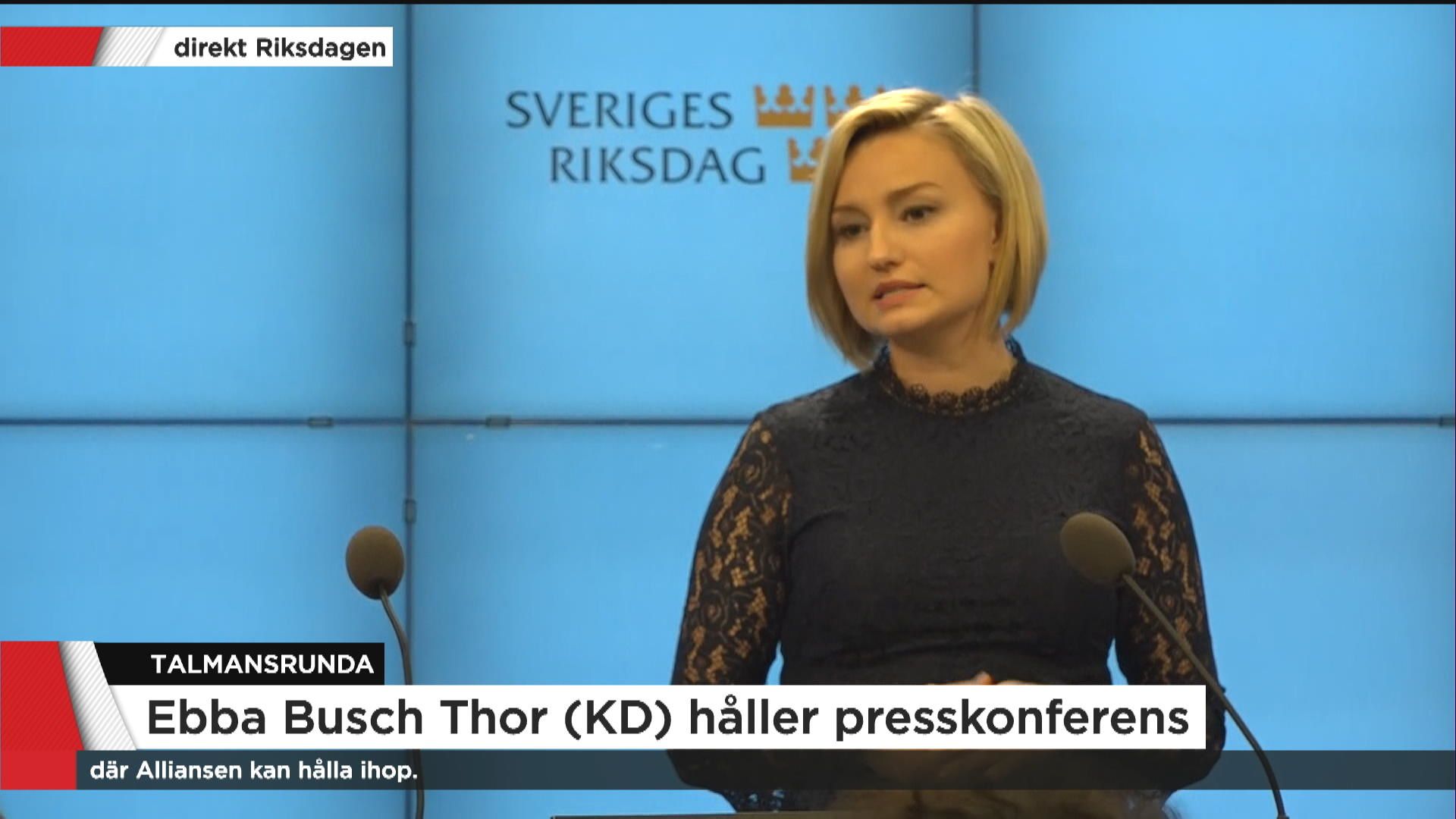 KD-ledaren Ebba Busch Thor: "Dags att rösta nu"