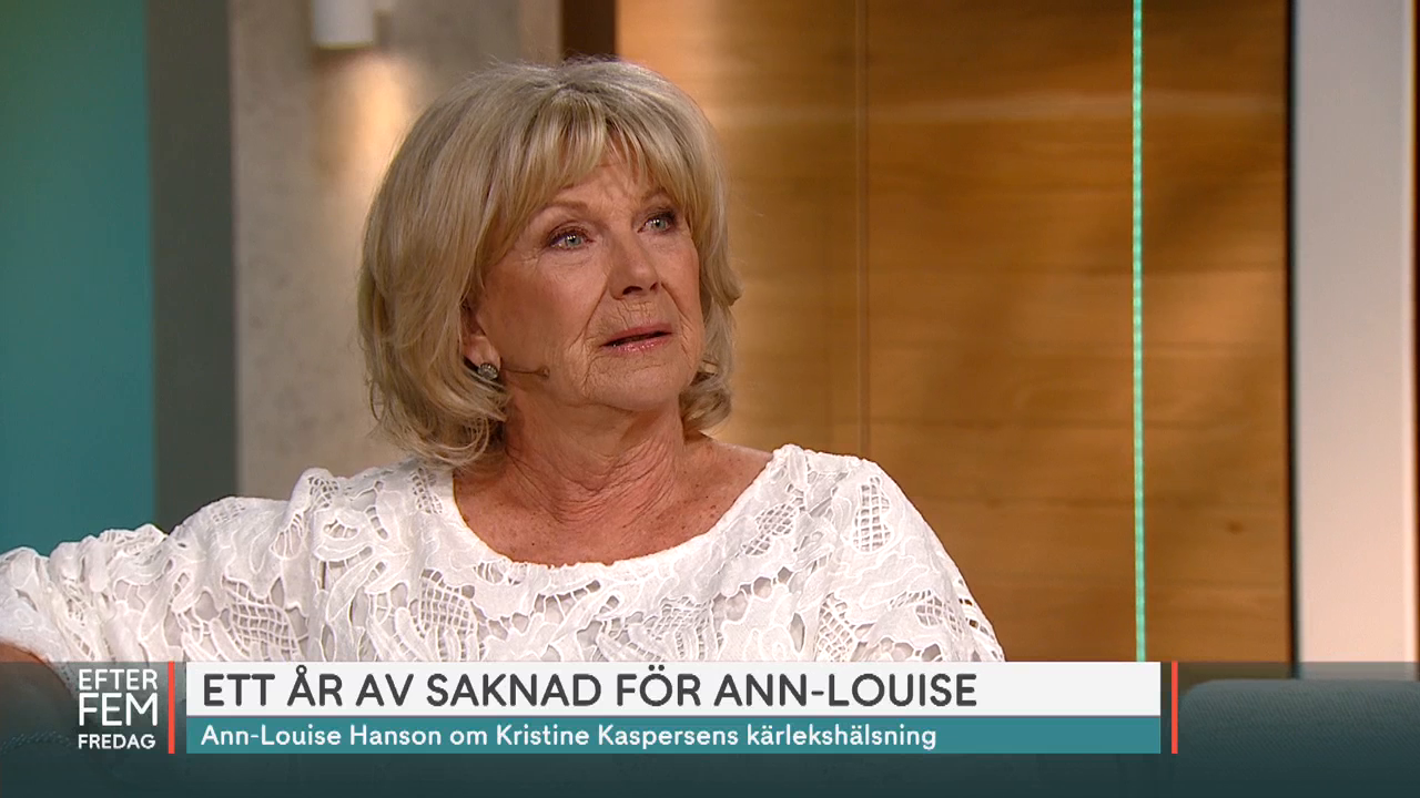 Ann-Louise Hansson i tårar: ”Att mista en vän är tufft