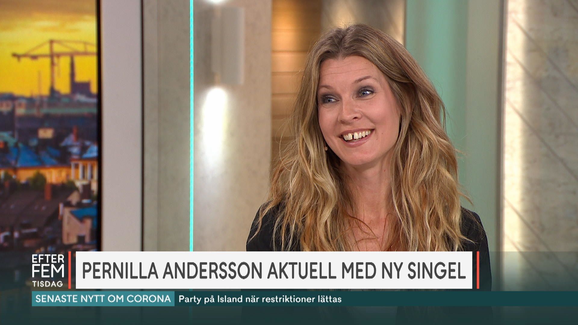 Pernilla Andersson efter mötet med Tegnell i Efter fem: