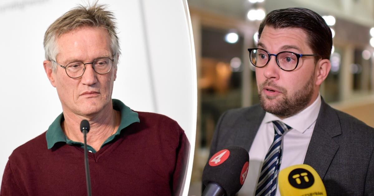 Jimmie Åkesson: Anders Tegnell måste avgå med omedelbar v...