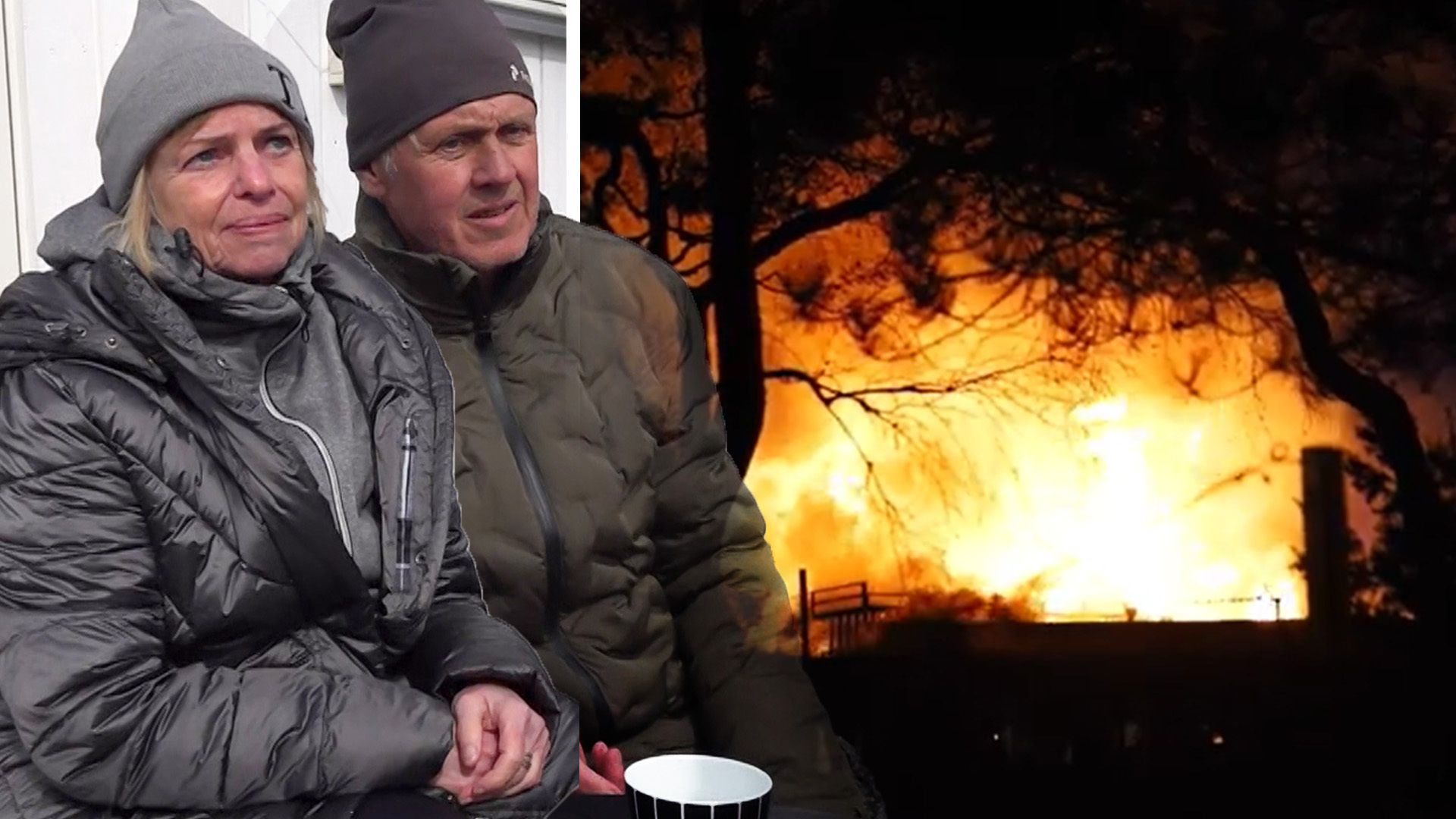 Chock och oro efter mystisk brand i Halmstad