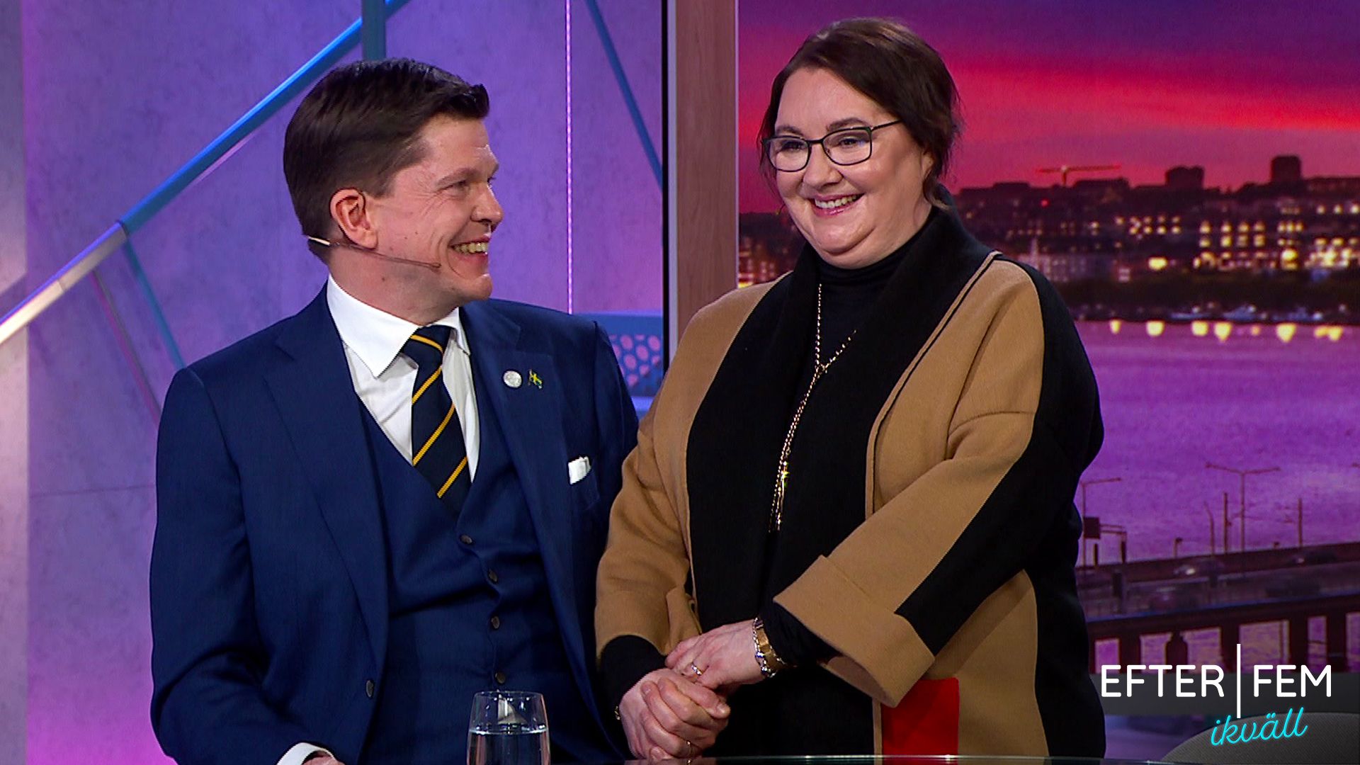 Talman Andreas Norlén och hans fru Helena firar bröllopsdag