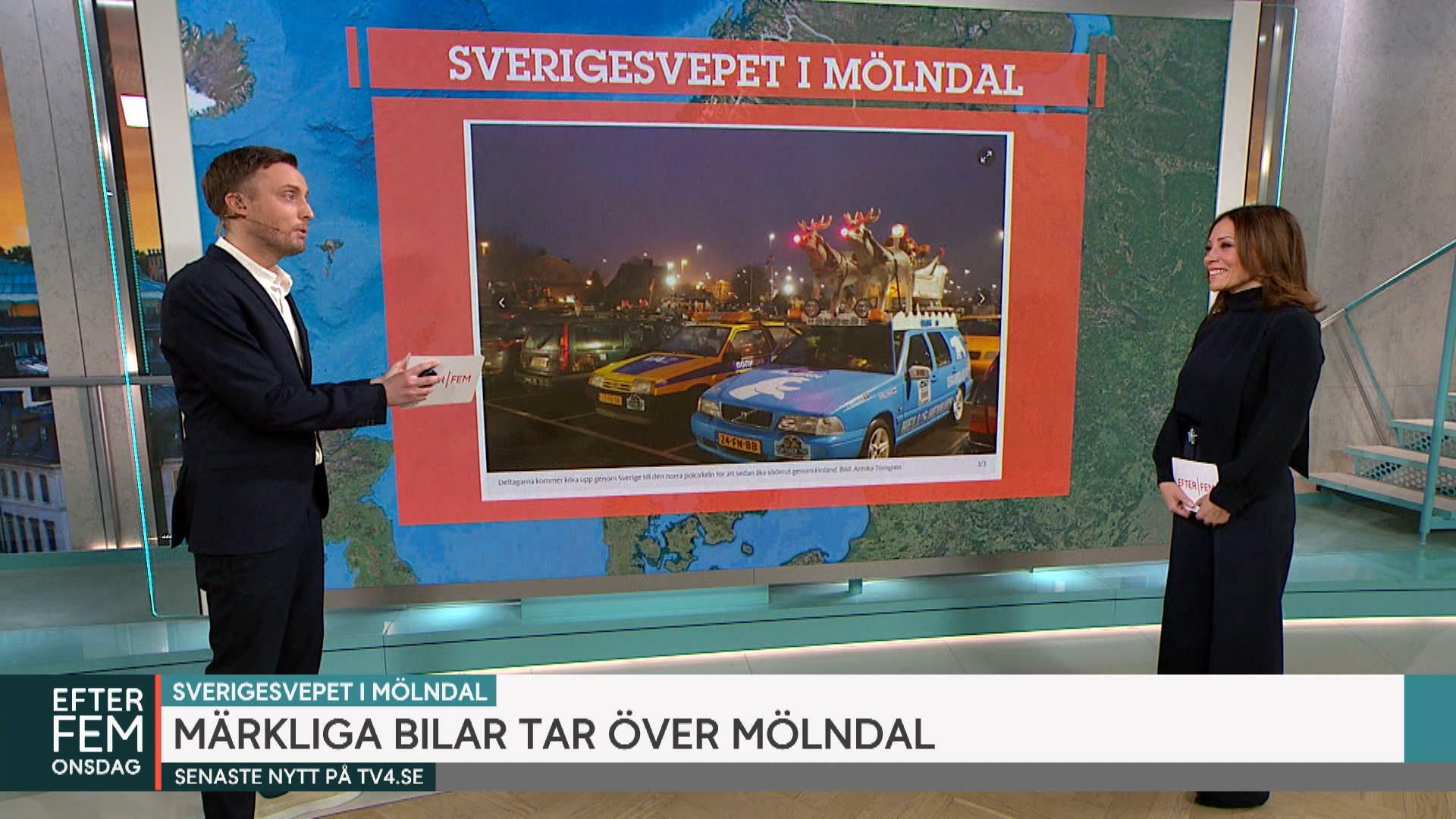 Märkliga bilar tar över Mölndal – här är förklaringen