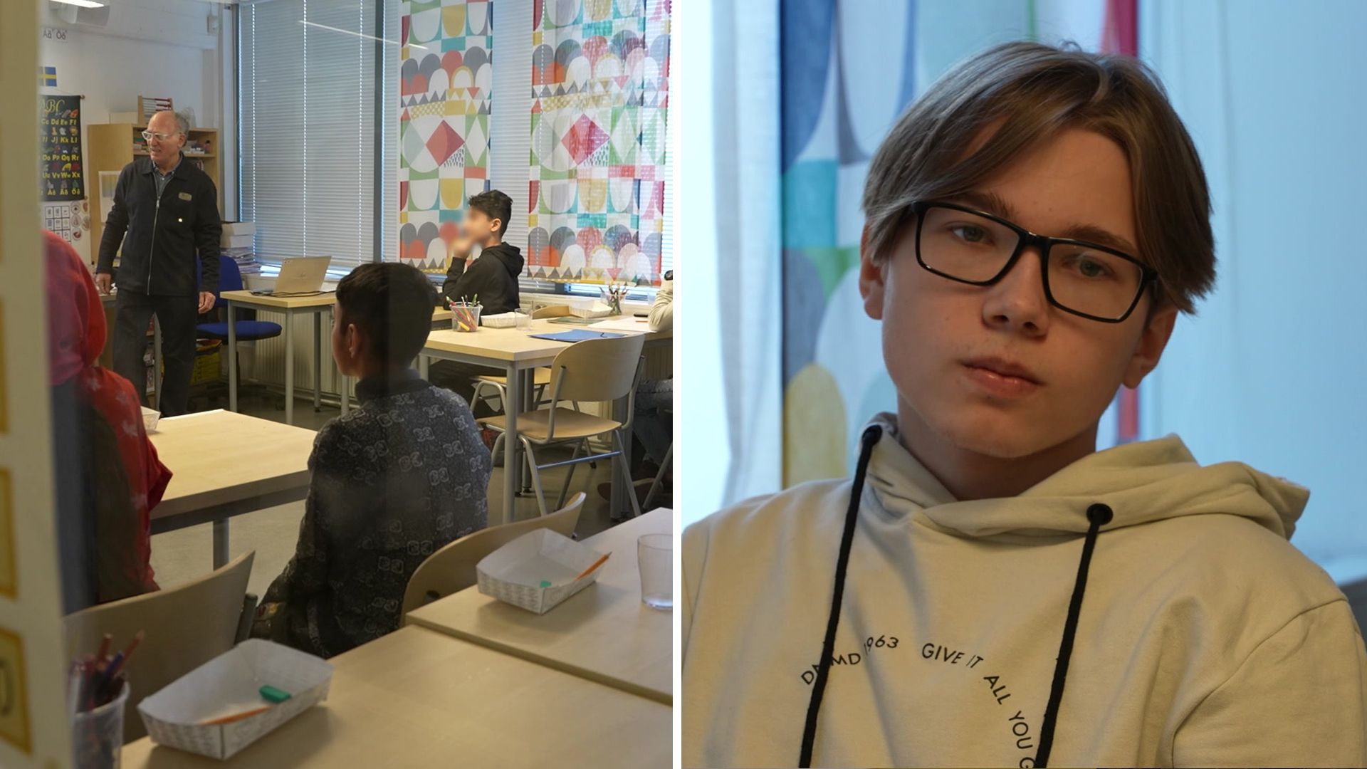 16-åriga Nikita från Ukraina har börjat svensk skola