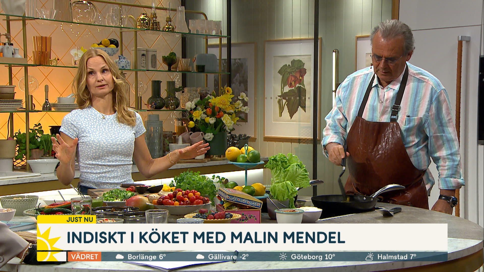 Malin Mendel lagar smarriga och enkla indiska rätter