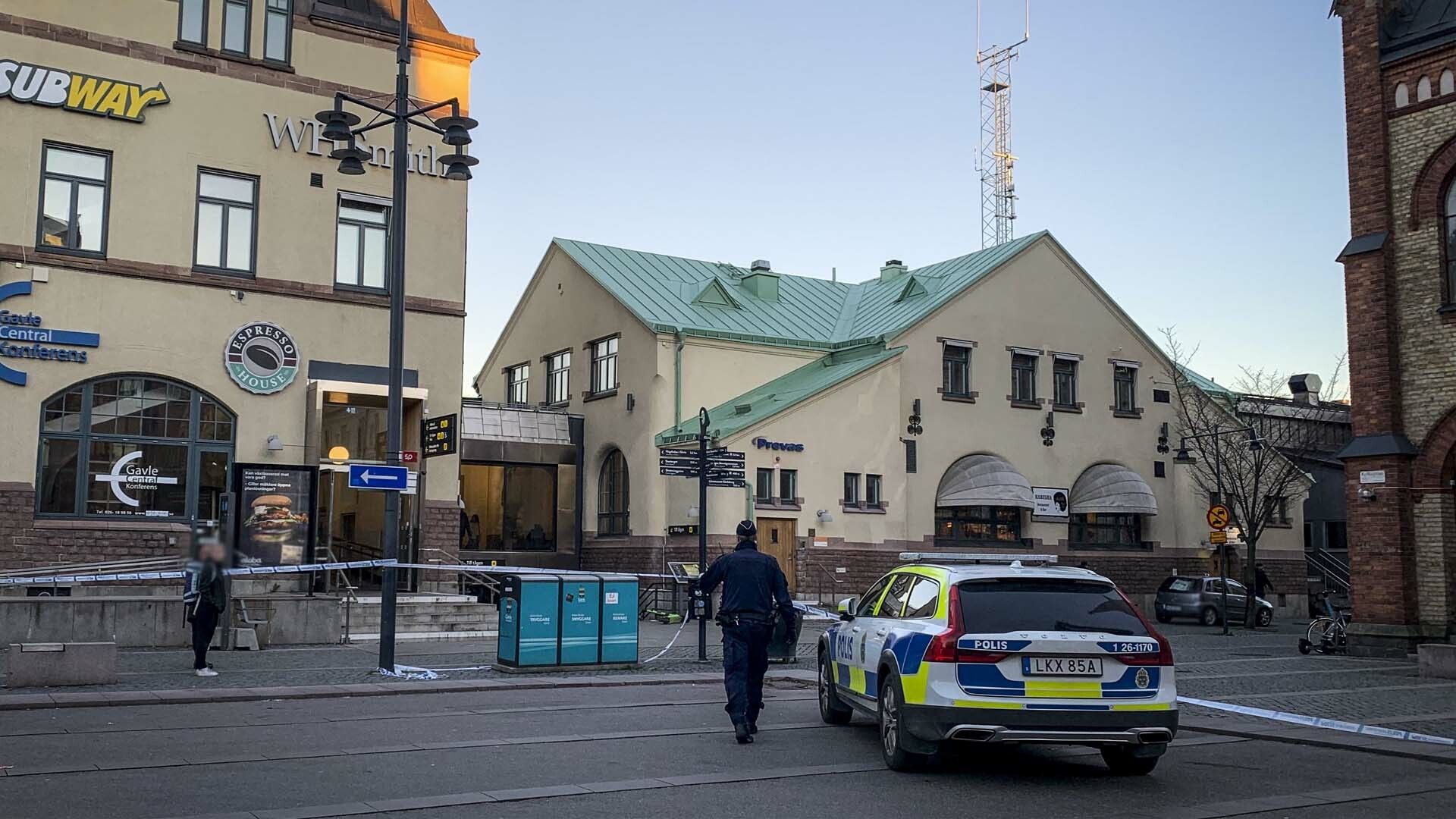 Larm om skottlossning vid resecentrum i Gävle