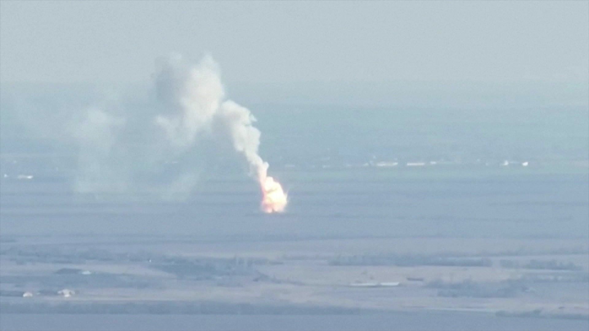 Över 100 robotar i ryskt luftangrepp mot Ukra