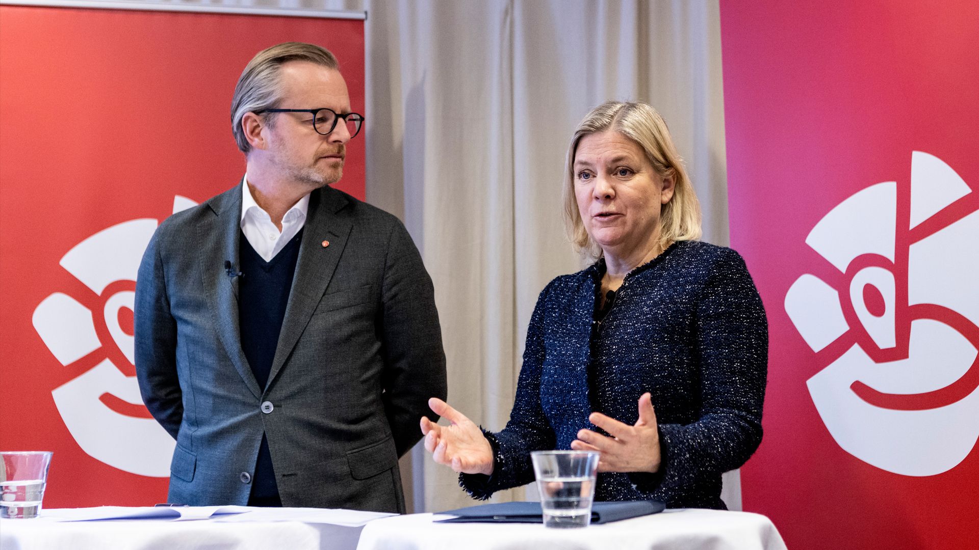 Socialdemokraternas partiledare håller jultal