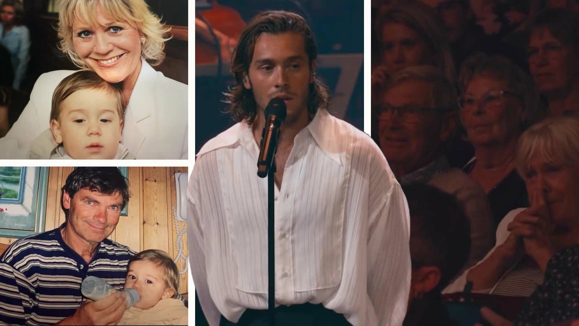 Benjamin Ingrossos sång rör hans mormor och morfar i tårar