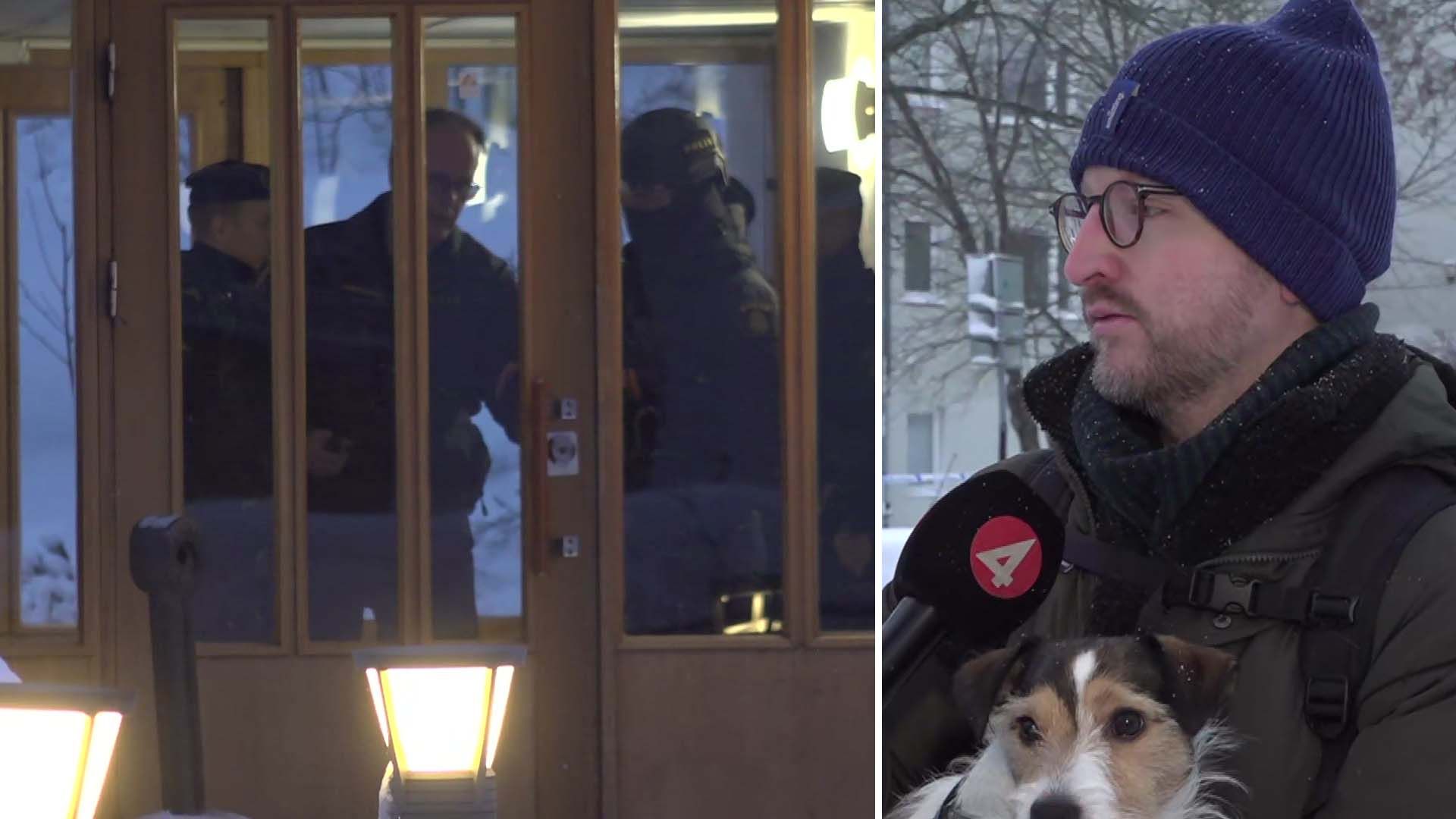 Explosion i Farsta söder om Stockholm