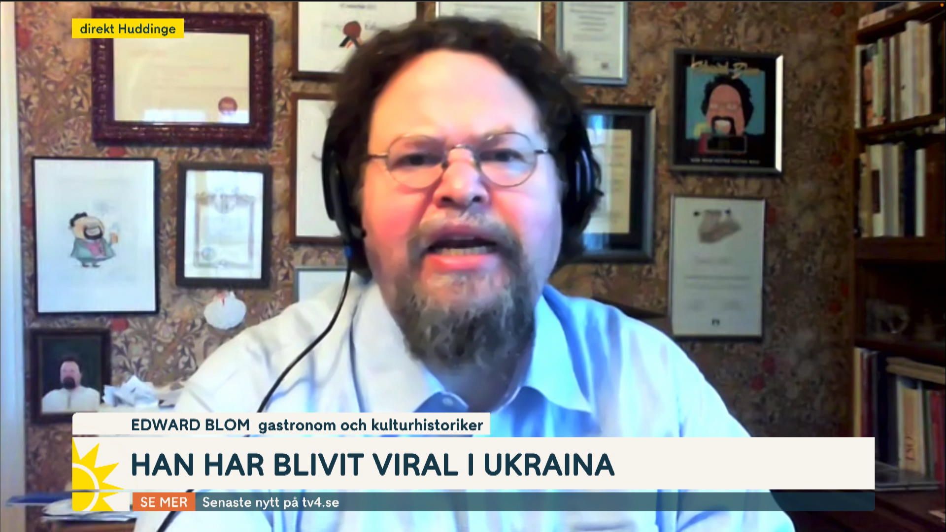 Edward Bloms gås-bild viral: ”En del i propagandakriget”