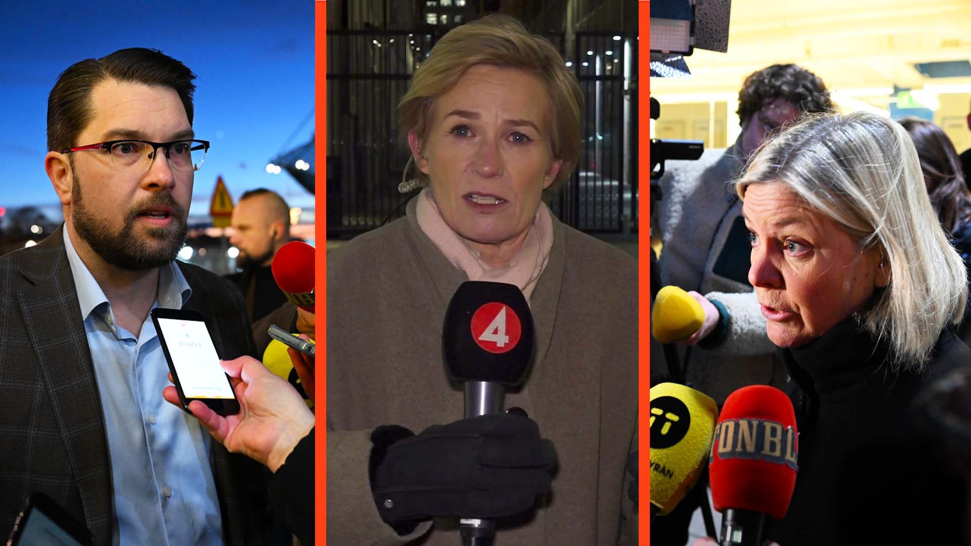 Sveriges partiledare möts om Sveriges säkerhet