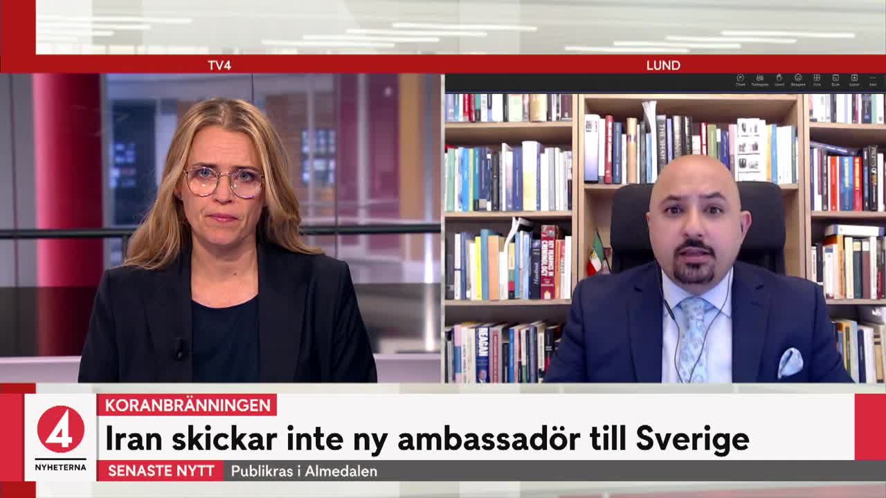 Ingen ny iransk ambassadör till Sverige – Iran-kännaren: