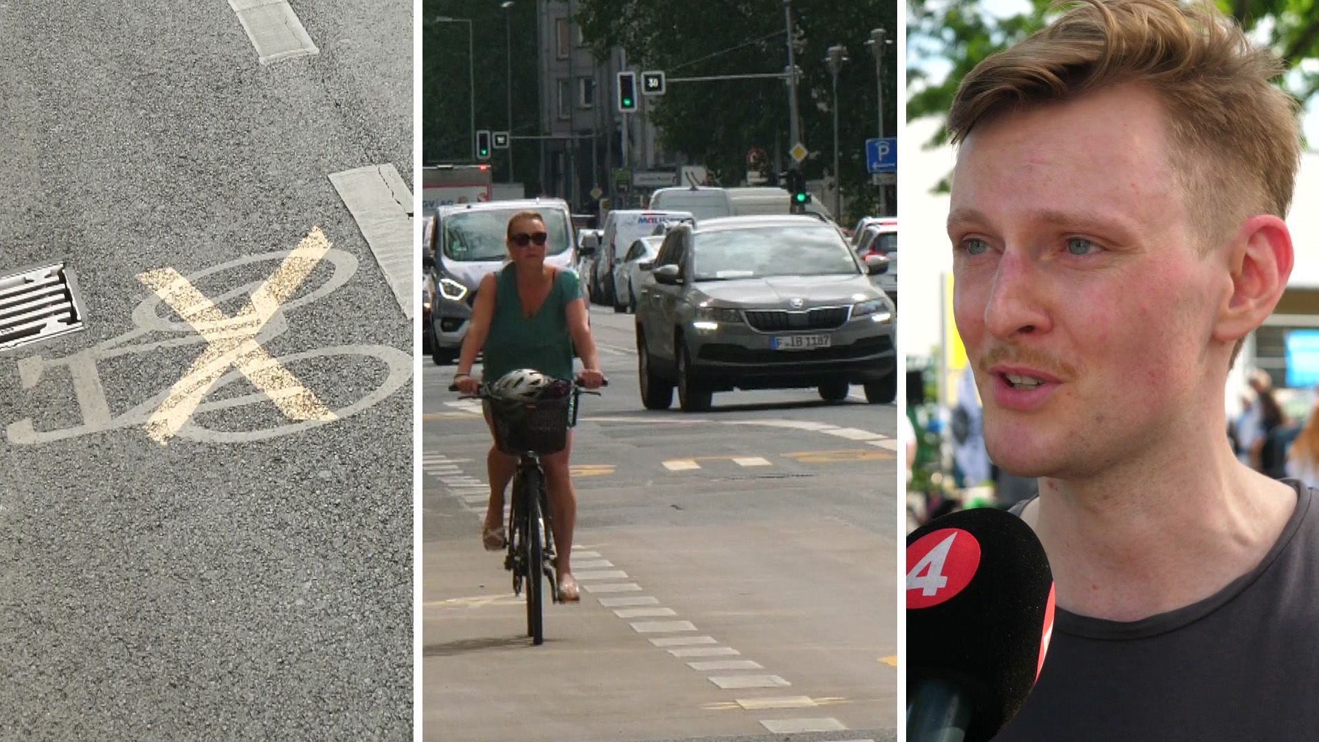 Cyklar och bilar gör upp om Berlins gator