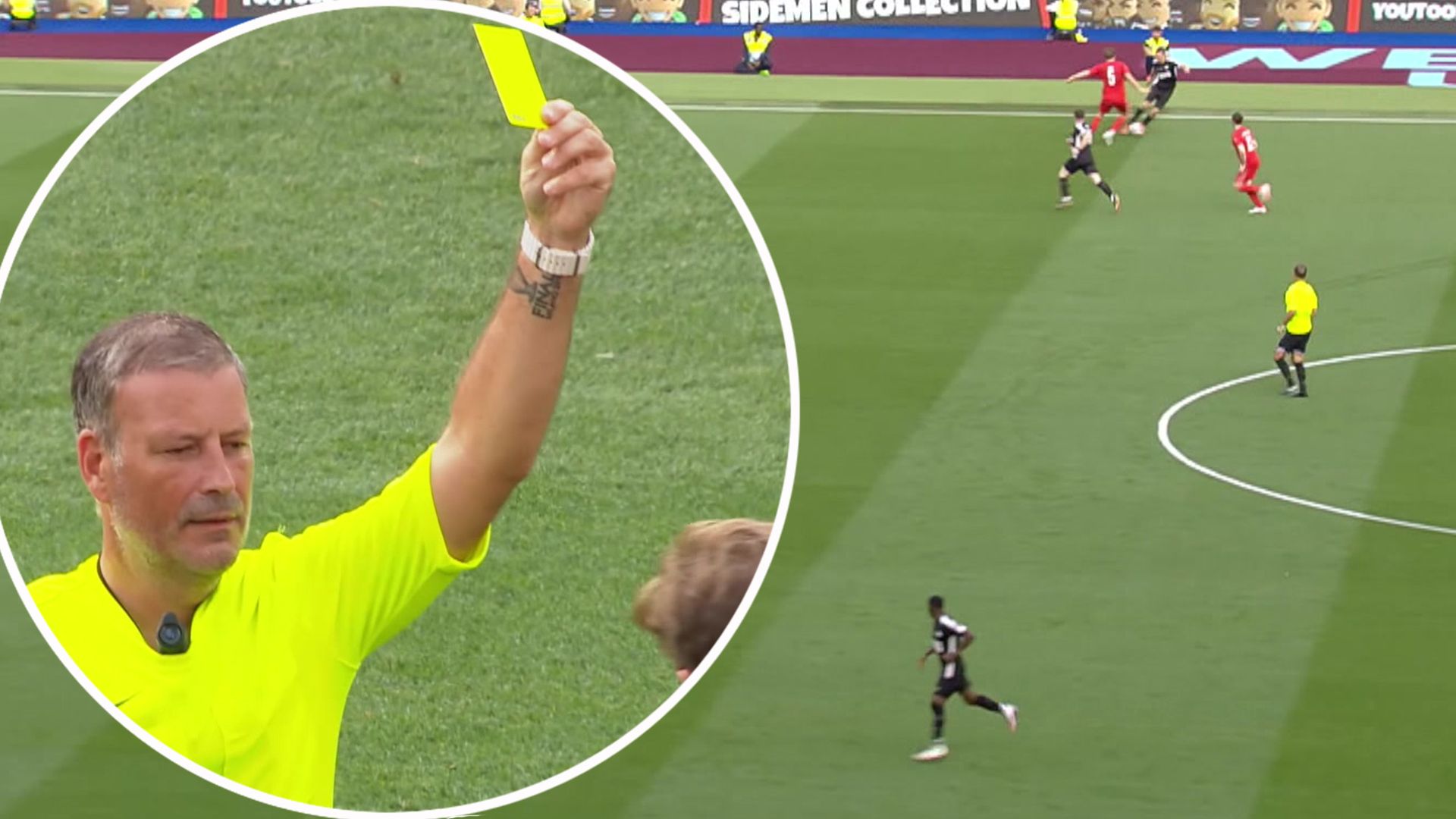 Spelarens oväntade drag – efter domarens gula kort