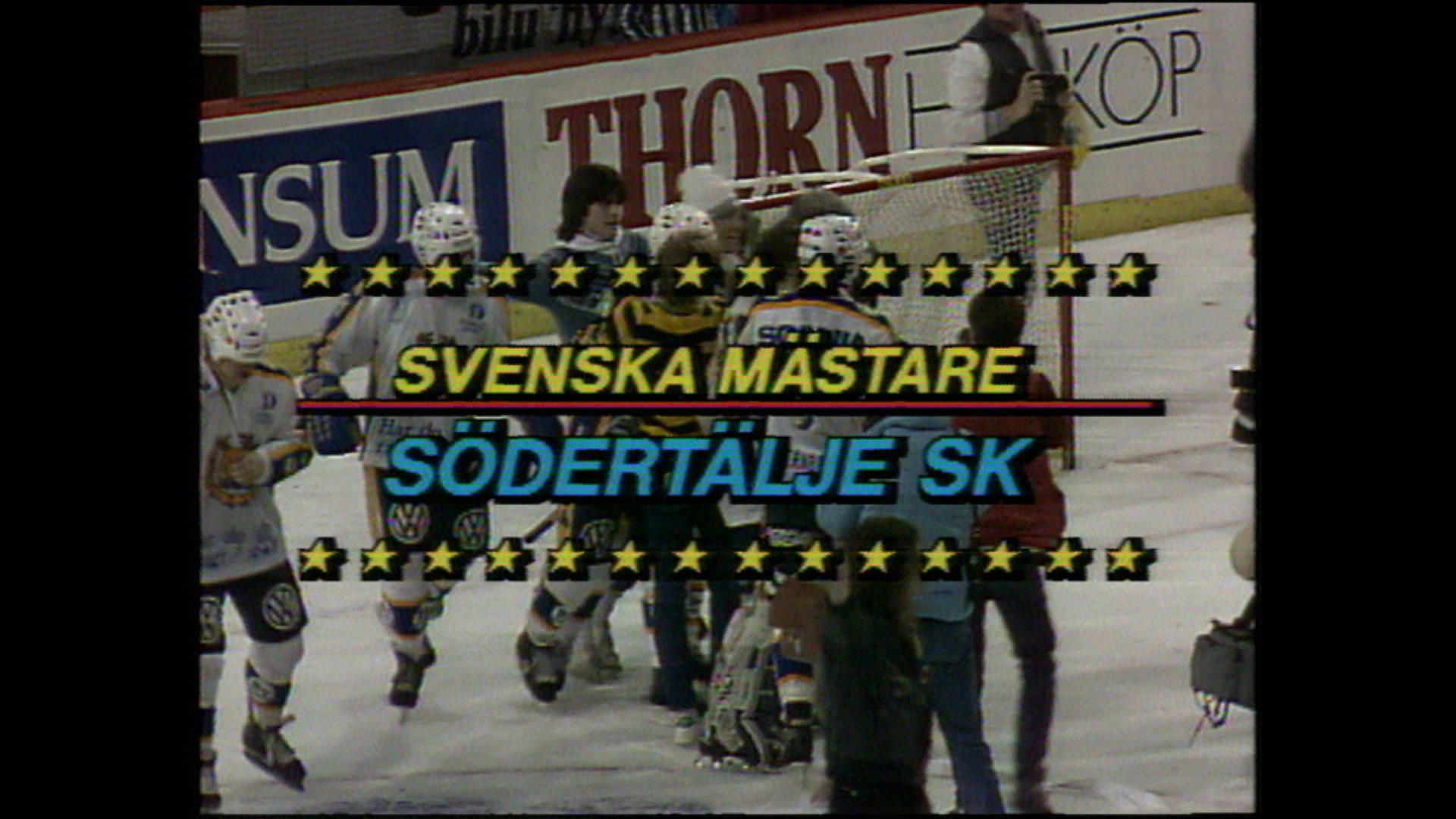 Återupplev slutsekunderna när Södertälje vinner SM-guld 1985