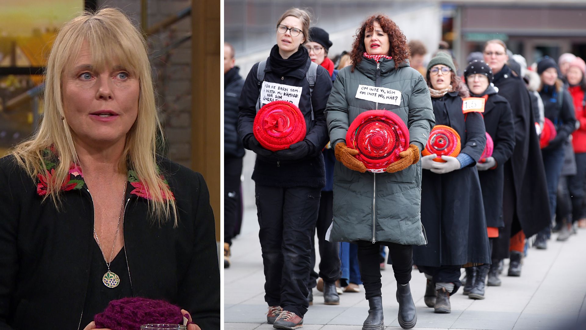 Klimatplanen: Klä riksdagshuset i en röd halsduk