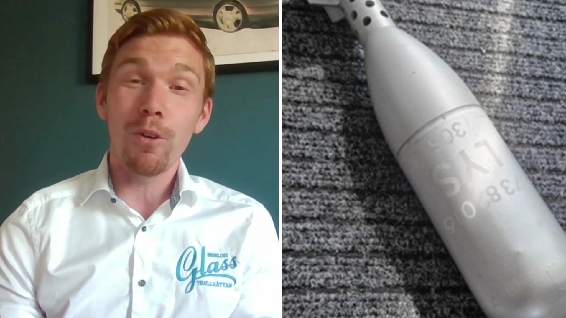 Johan köpte väska på auktion – fick med skarpladdad granat