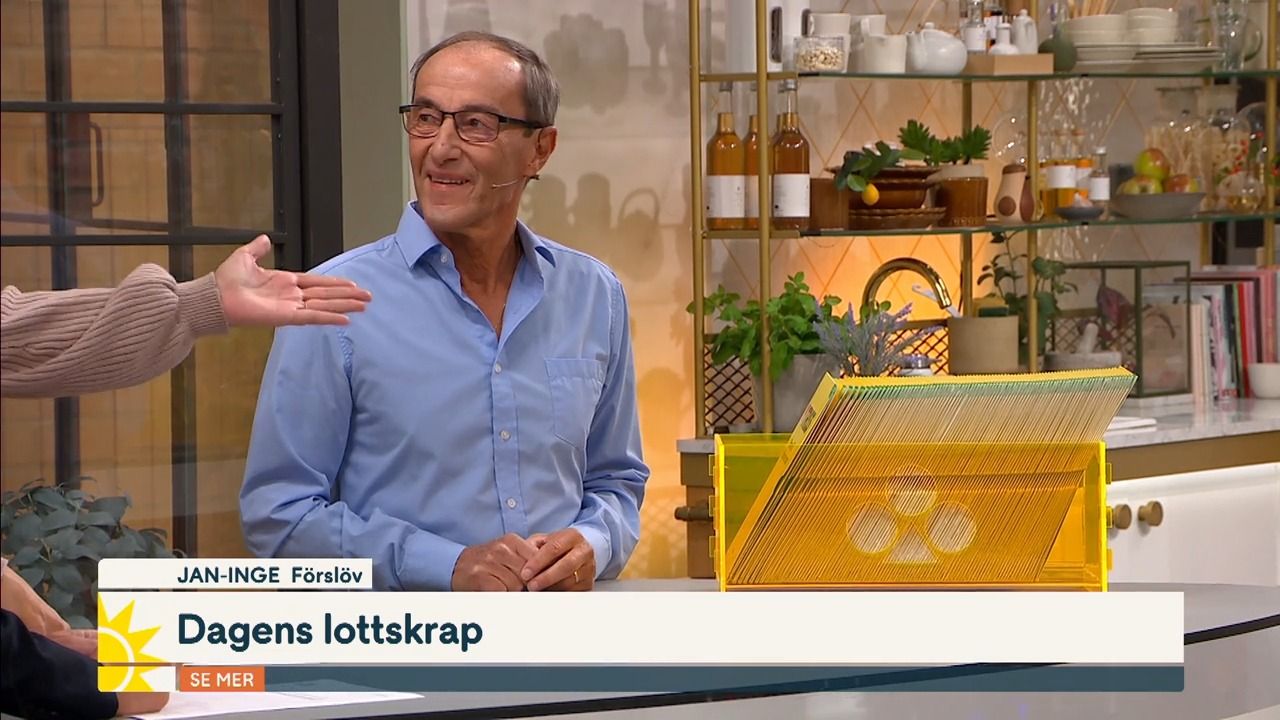 Lugne Jan-Inge skrapar triss – ”Nu börjar det bli lite sk...