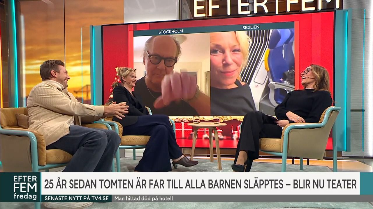 Tomten är far till alla barnen blir teater