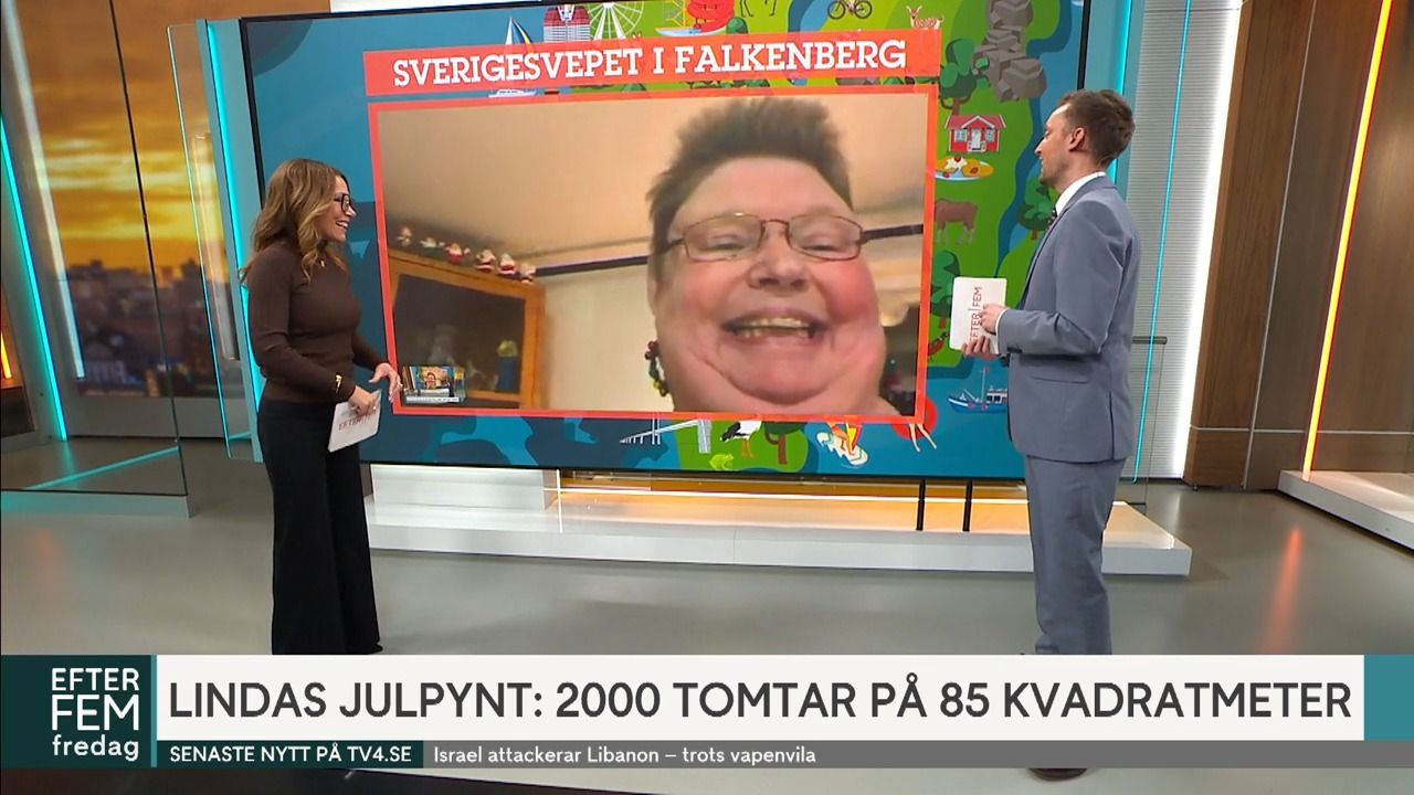 Linda tar semester för att pynta 1750 tomtar
