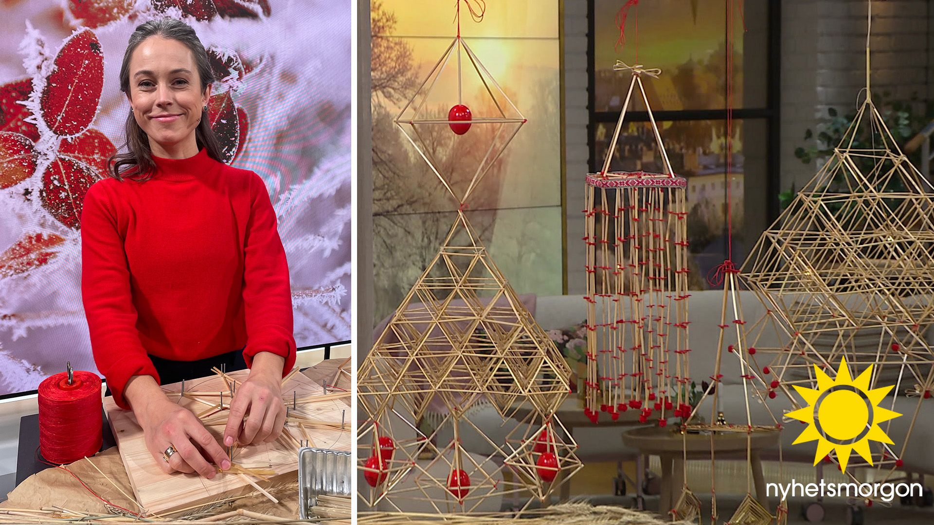 Så skapar du juldekorationer av halm