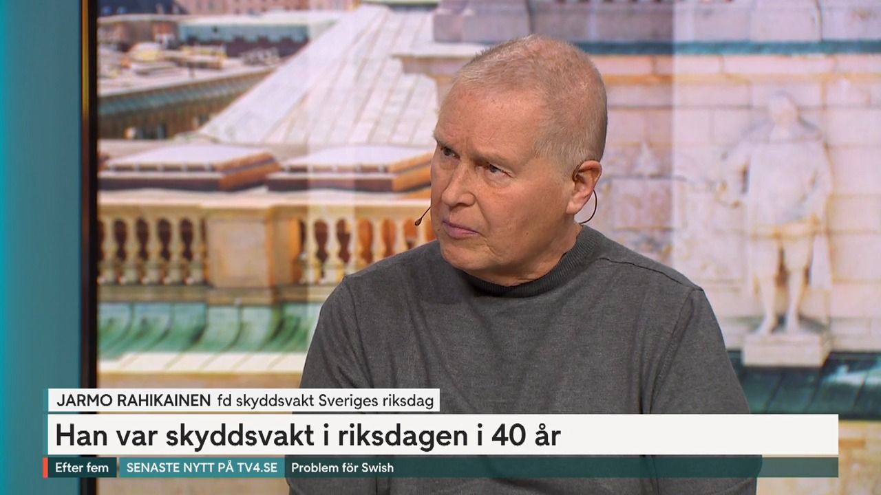 Jarmo var skyddsvakt i riksdagen – från Palme till Kriste...