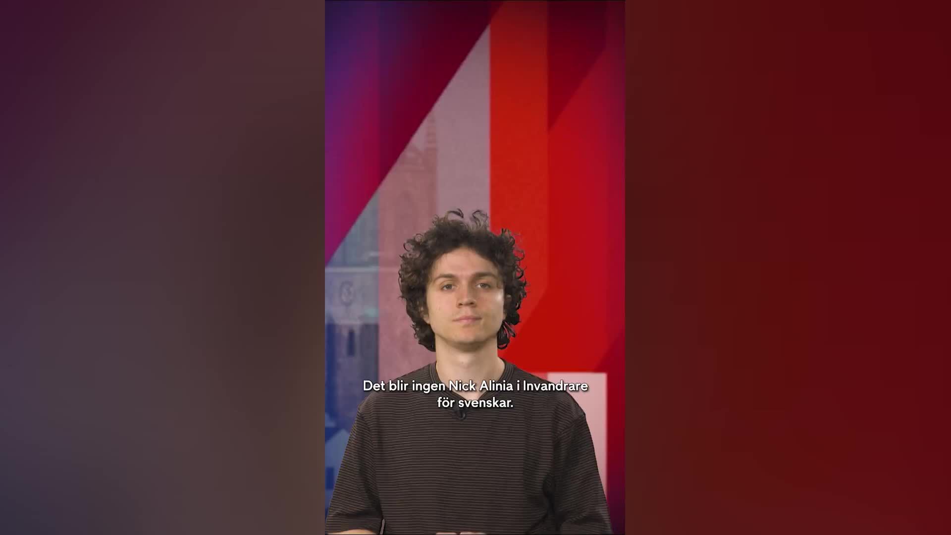 SVT stoppar avsnitt med Nick Alinia